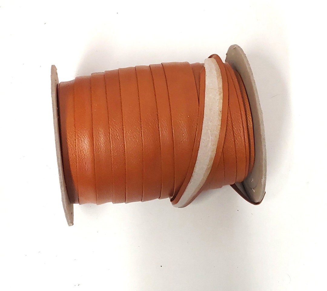 1" Wide Open Fold Genuine Leather Binding in Tan Grain ( 2 YDS) 3069XCD ...