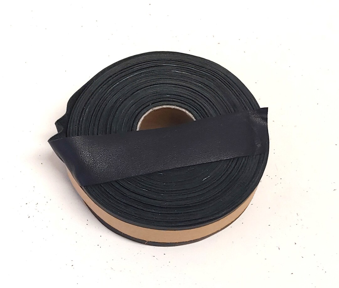 3/4" Flat, Lamb Leather Binding in Navy Blue (2 YDS) 0750NLA - Trim ...