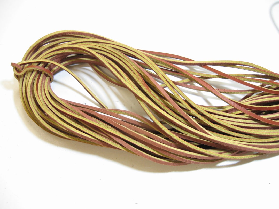 Veg Tanned Leather Laces 1/8" X 45" Tan - Etsy