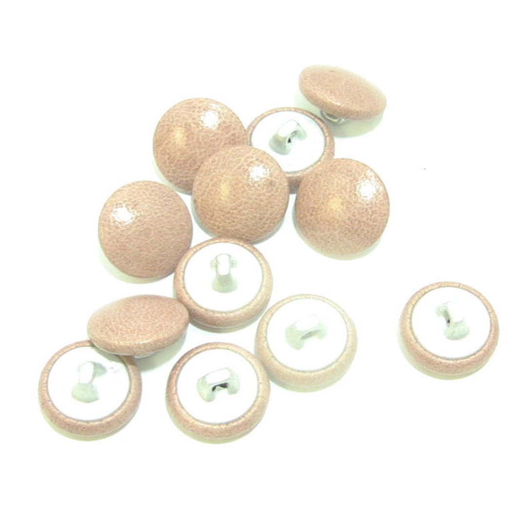 Botones traseros Hopper cubiertos de piel de vaca de 24 líneas en perla ...