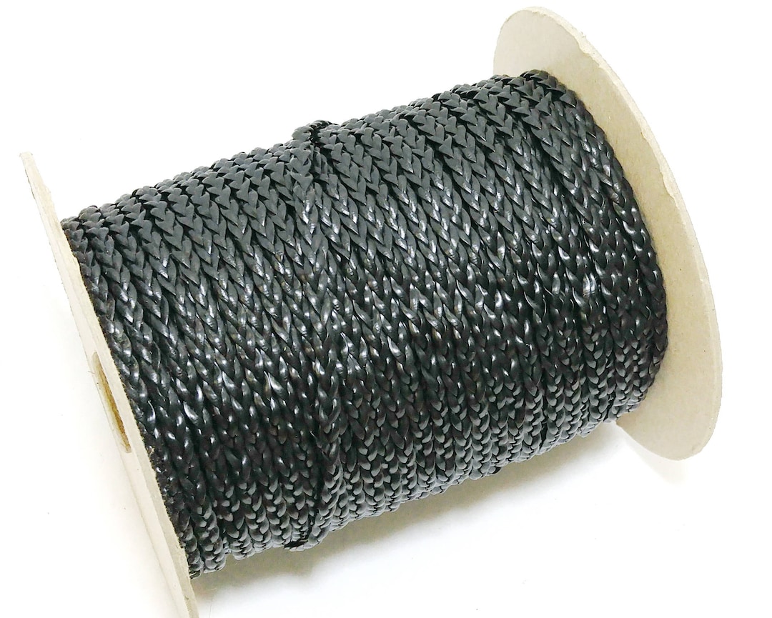 Braid Made With 3 Strands of 3/32" Black Plastic Gimp (10 YDS) Arts and ...
