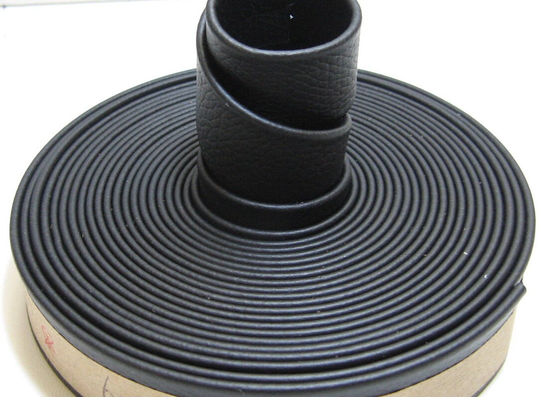 1.5" Double Folded, Reinforced, Cowhide Strap in Sienna Black (1 YD ...