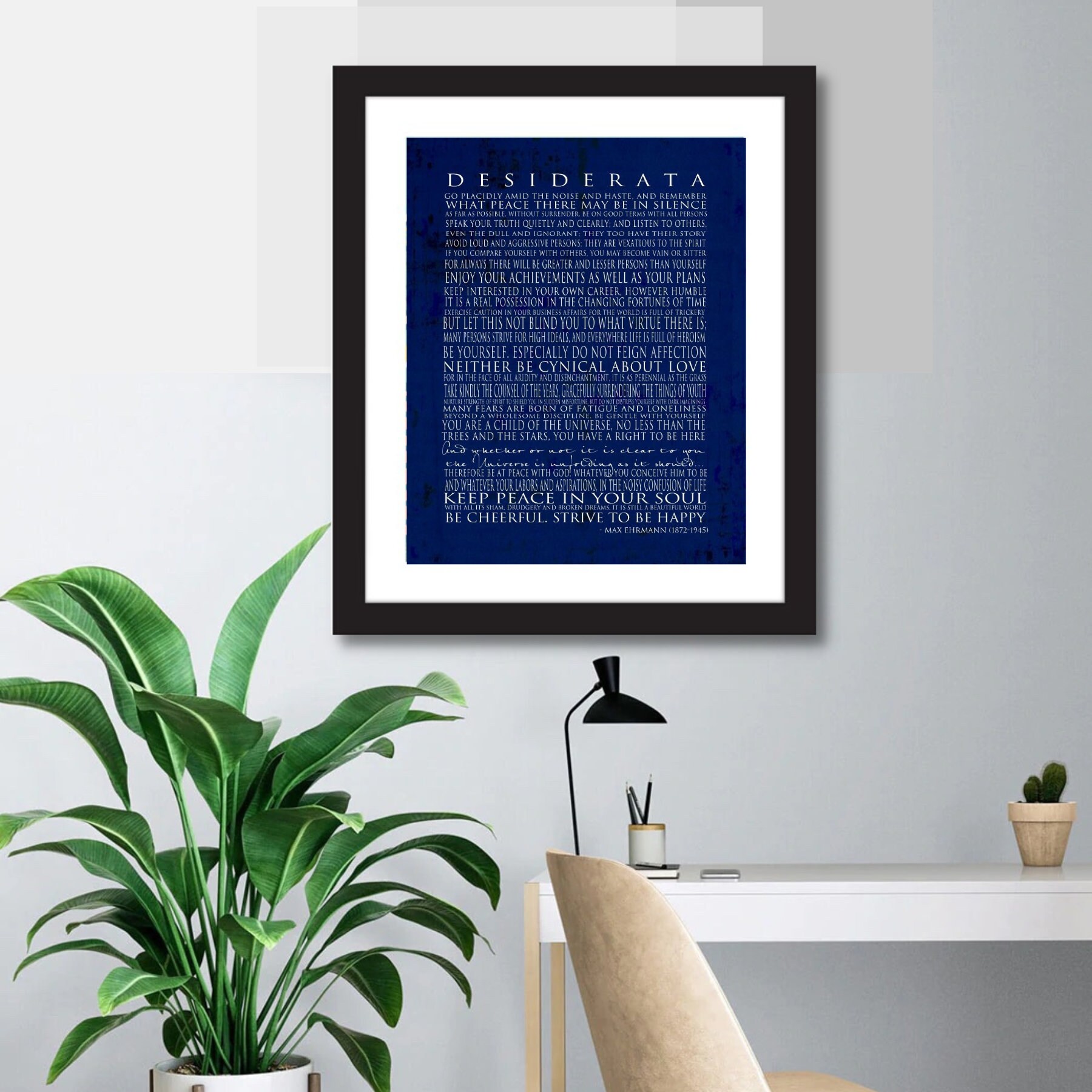 DESIDERATA Print Alone Ready to Frame You Are a Child of the Universe ...