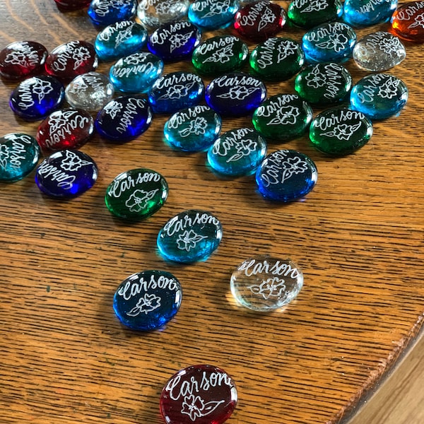 Engraved Stone - Etsy
