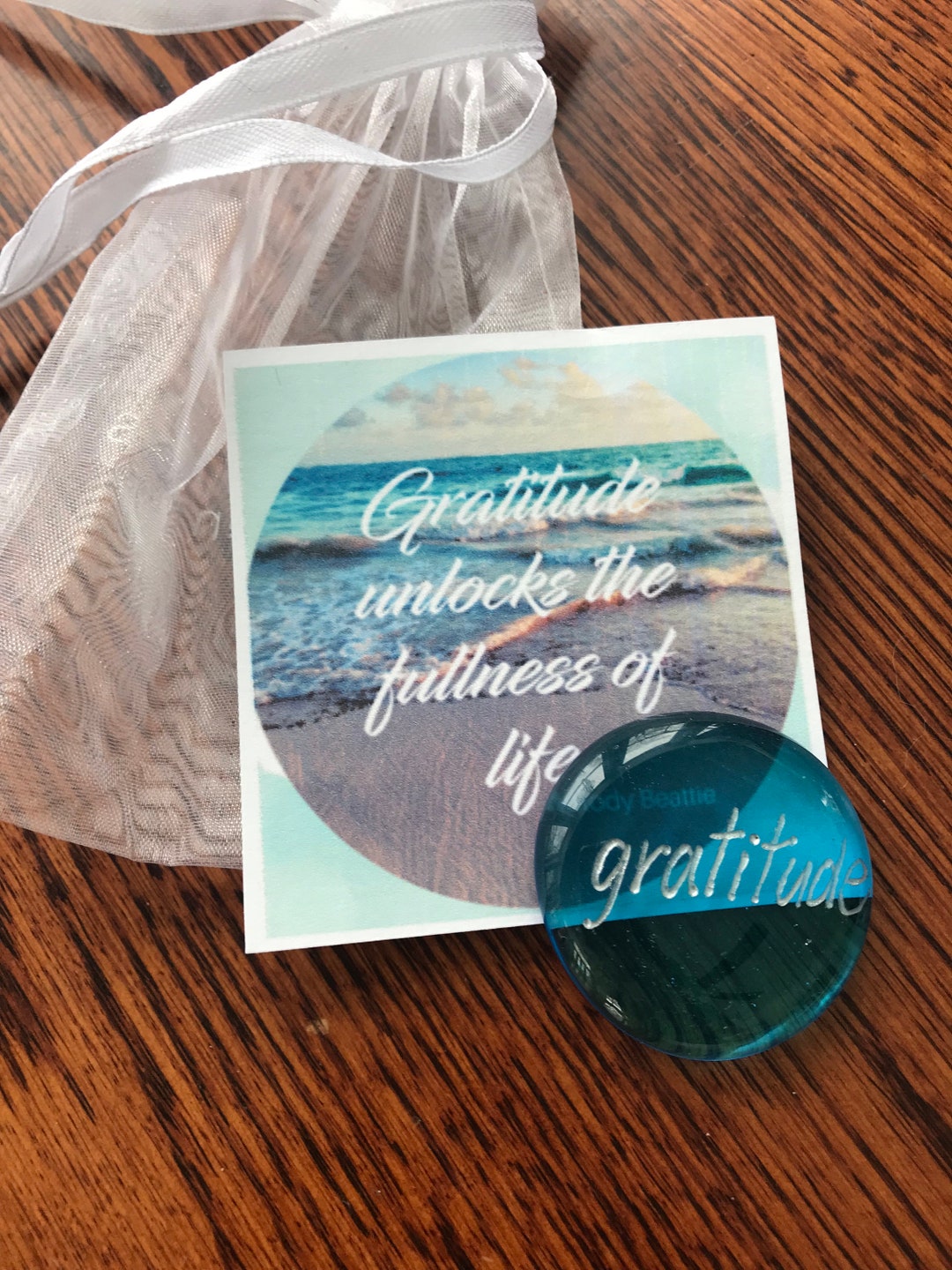 Hand Engraved Glass Stones 3 Qty Gratitude Rock Calligraphy Stones ...