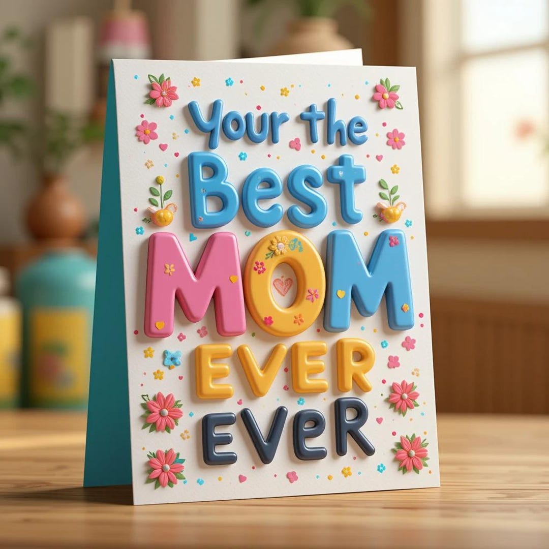 Mom Ever Poem Card, Mother's Day Gift (PDF Printable - Etsy