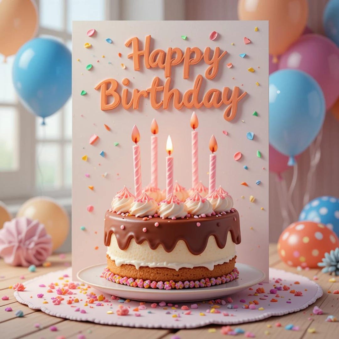 Happy Birthday Digital Instant Printable - Etsy