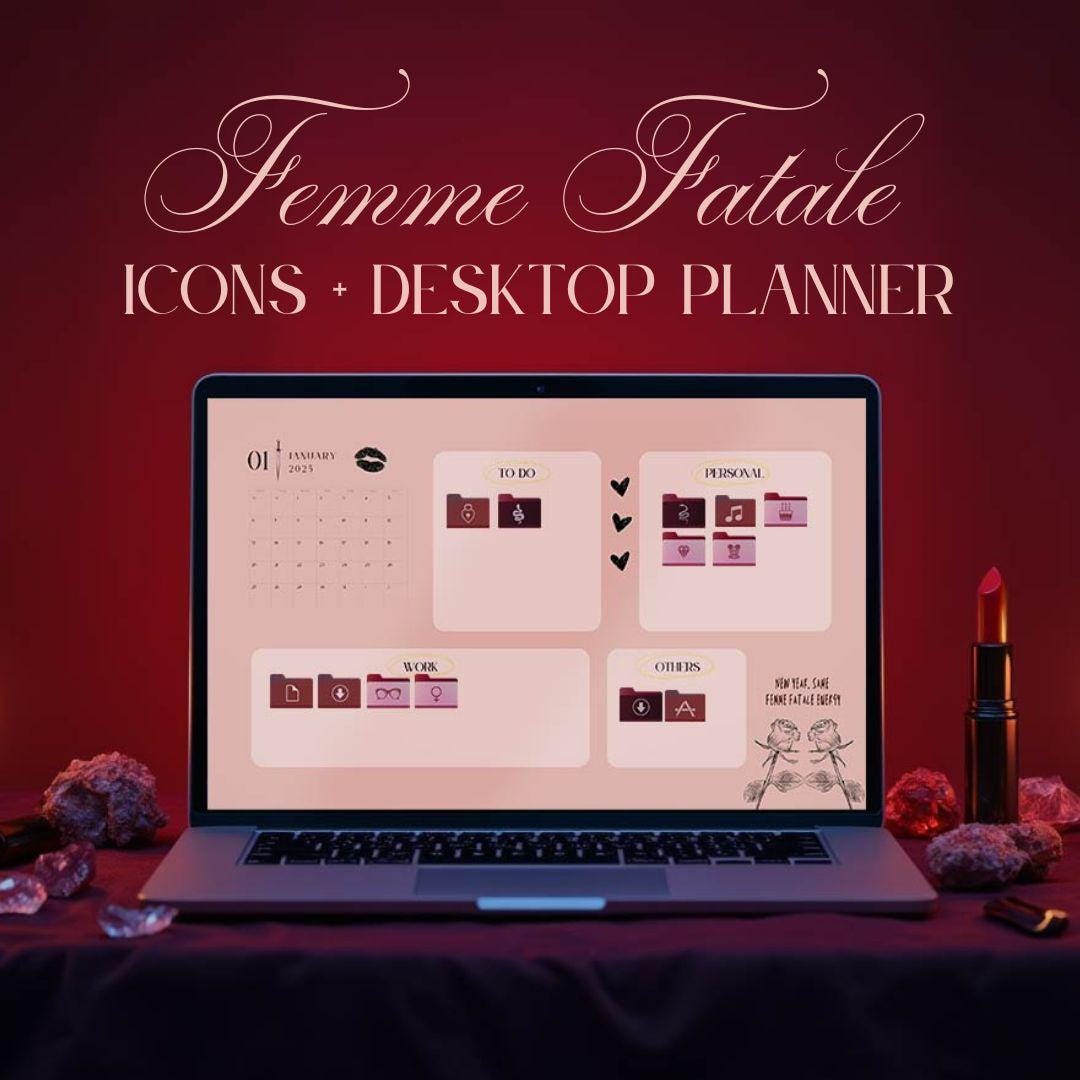 Desktop Icons & Wallpapers – 81 Folder Icons + 12 Femme Fatale ...