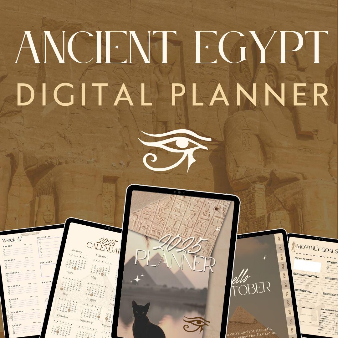 2025 Digital Planner Egyptian Theme | Mystical Monthly Covers ...
