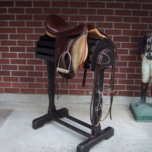 Western Horse Wood Saddle Stand - Etsy