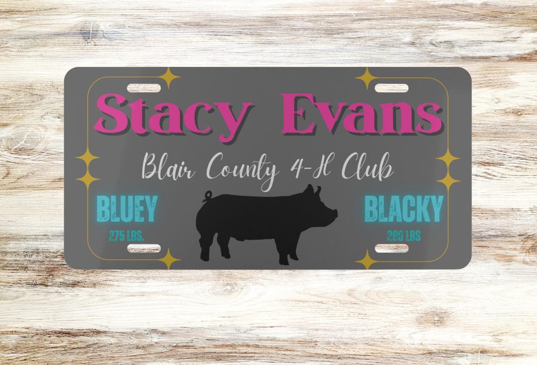 Aluminum Plate Livestock Stall Signs, Custom 4-H & FFA Keepsake Gift ...