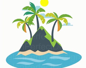 Tropical Island Svg Digital - Etsy