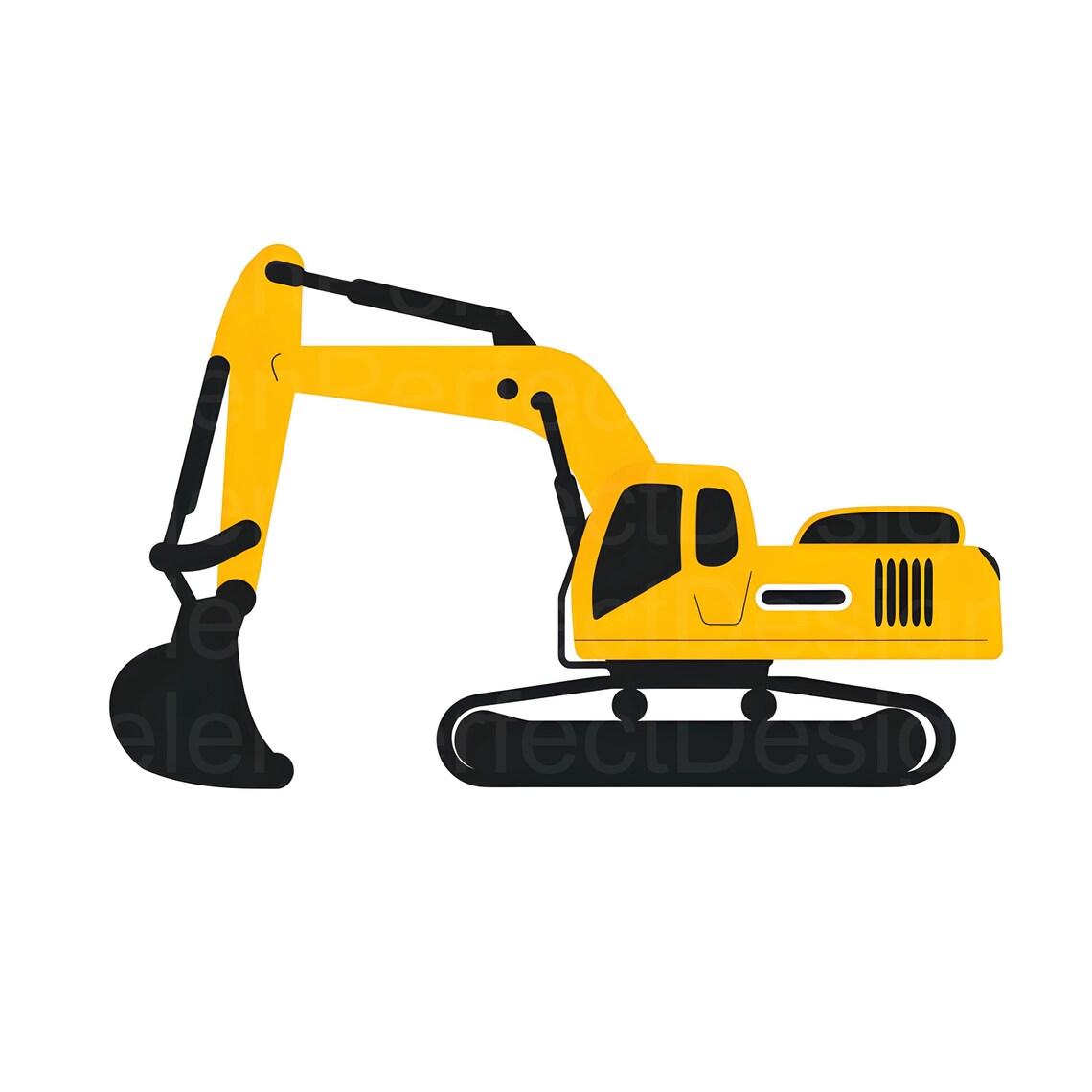 Excavator SVG Clipart, Digger SVG File for Cricut and Crafts - Etsy