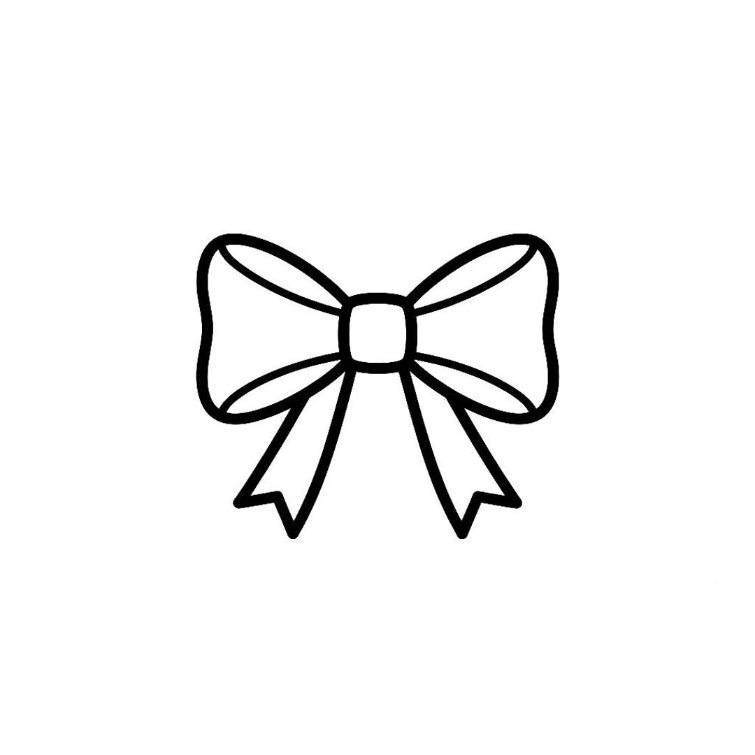 Bow SVG Outline PNG Line Art Vector Black and White for Cricut - Etsy