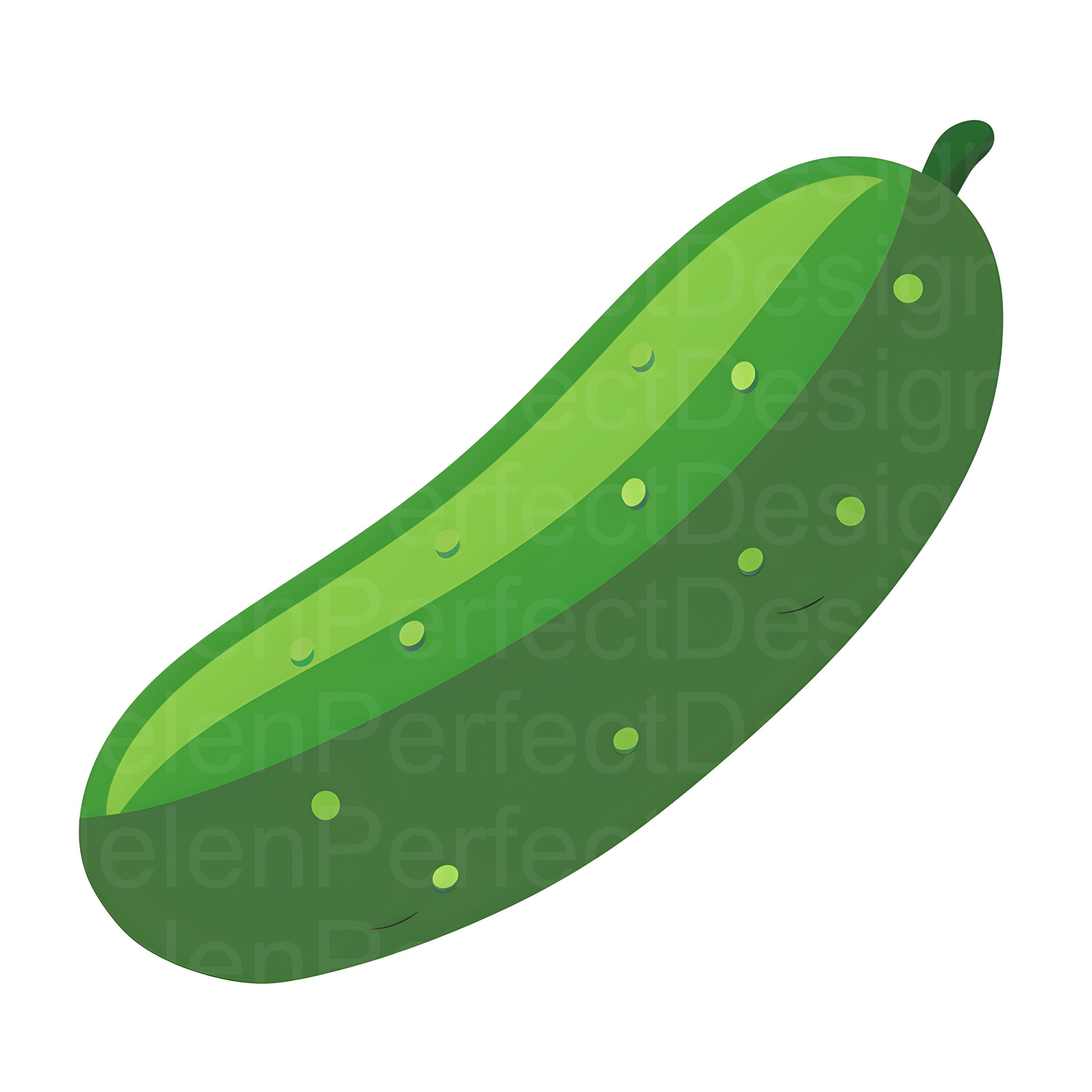 Cucumber SVG Clipart, Vegetable SVG Design, Cucumber SVG File for ...