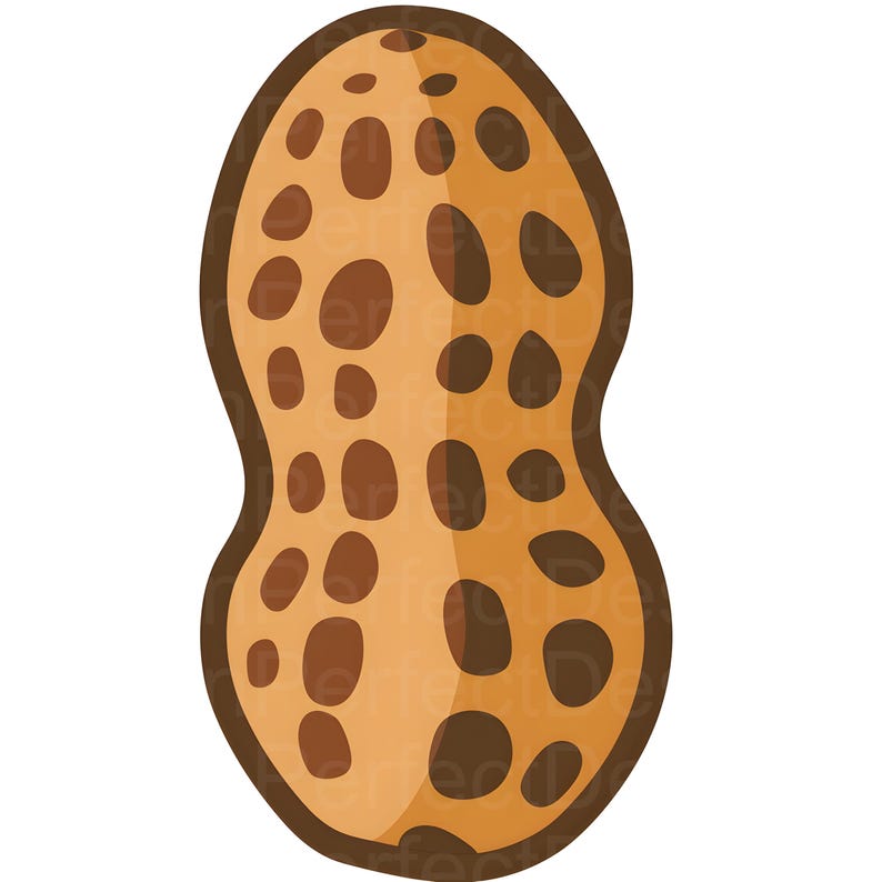 Peanut SVG Clipart, Snack Nut SVG, Peanut SVG File for Cricut and ...