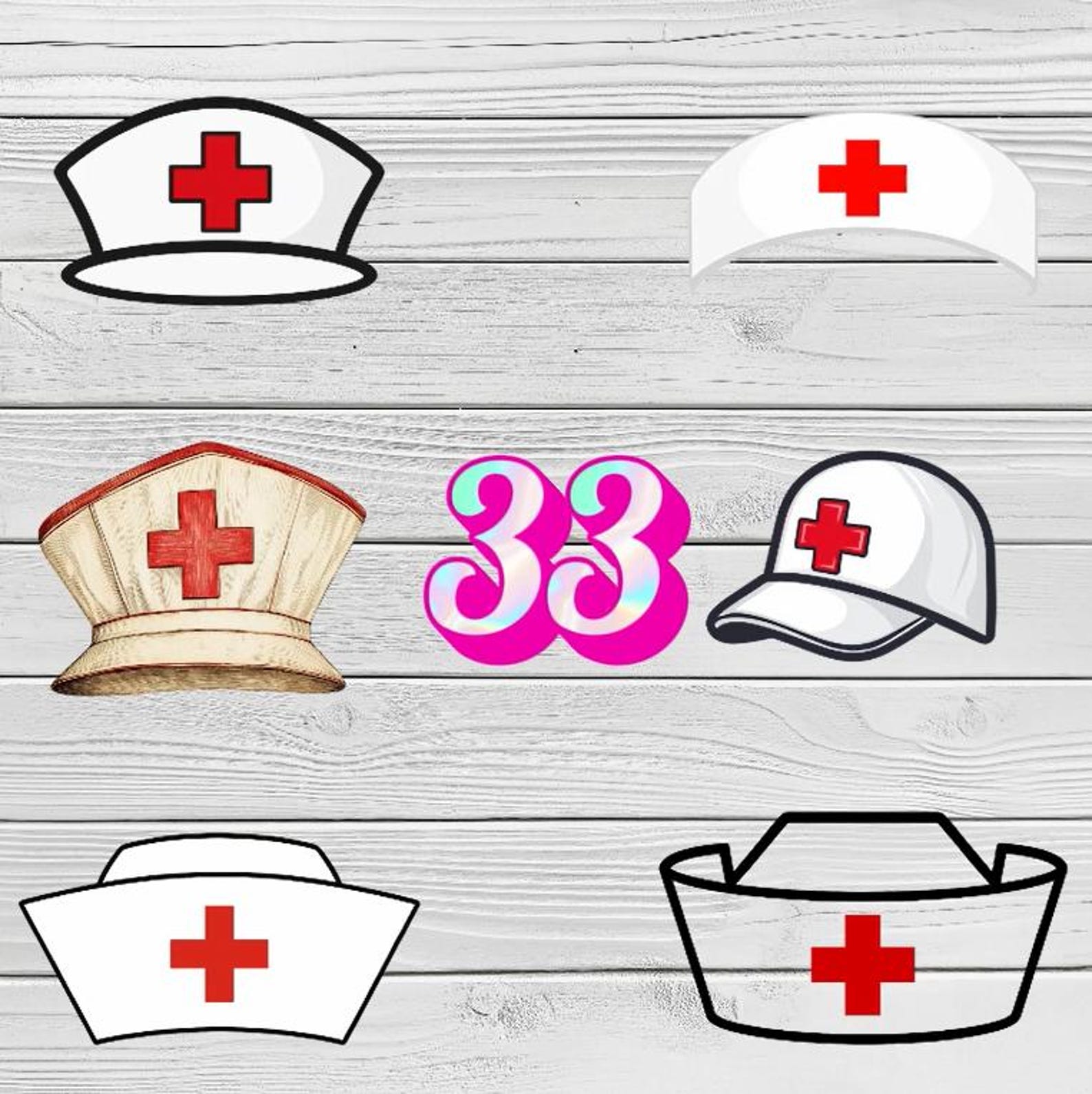 Nurse Cap Clipart, Nurse Hat PNG Transparent Background - Etsy
