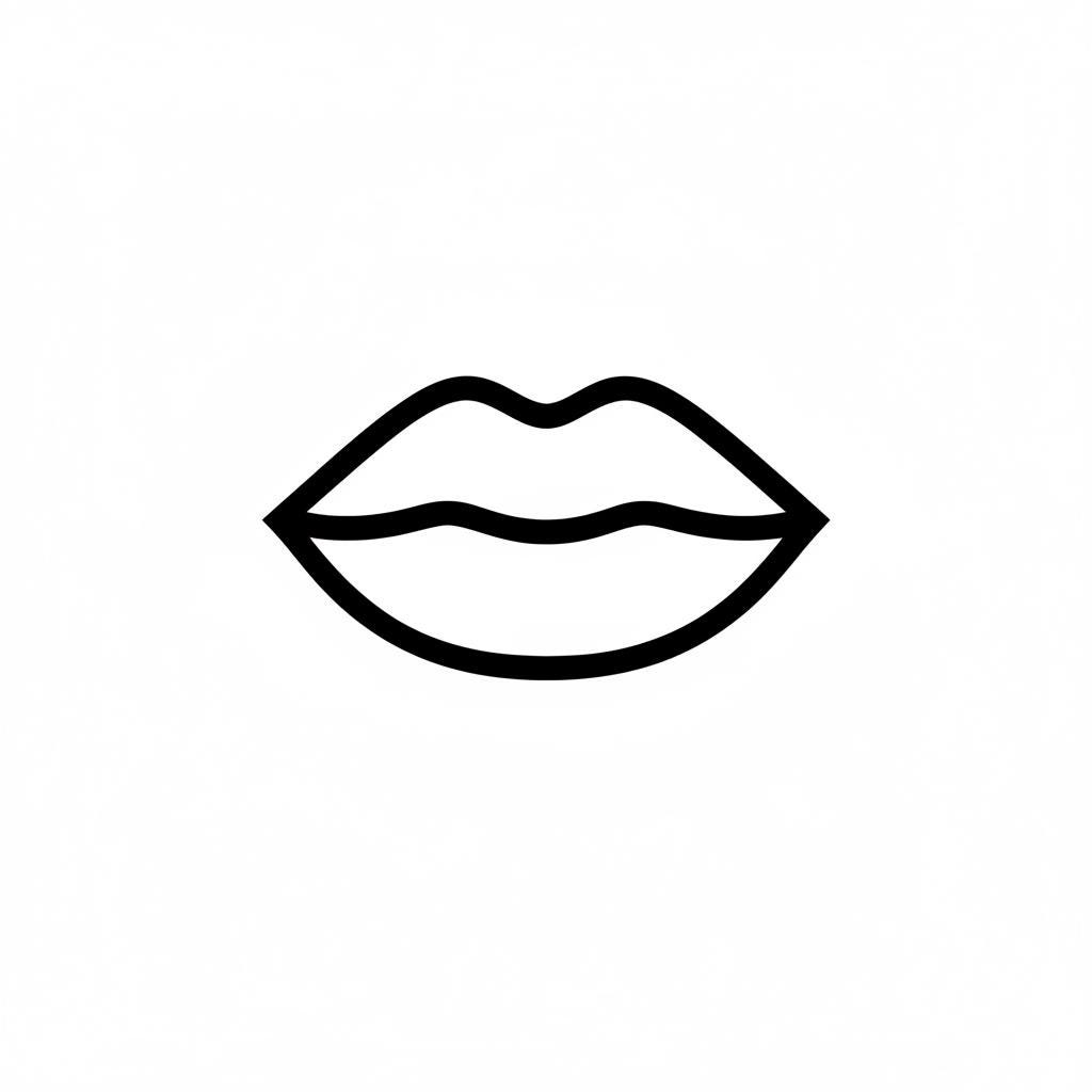 Lips SVG Outline PNG Line Art Vector Black and White for Cricut - Etsy ...
