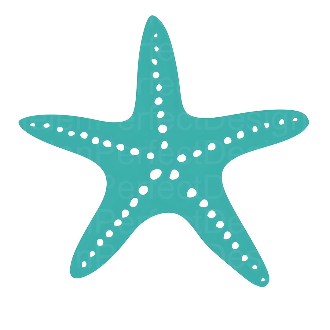 Starfish SVG Clipart, Ocean Animal SVG, Starfish SVG File for Cricut ...