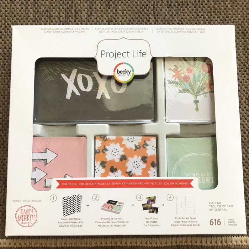 PROJECT 52 RAD Edition New/full Box 616 Cards Project Life Core Kit for ...