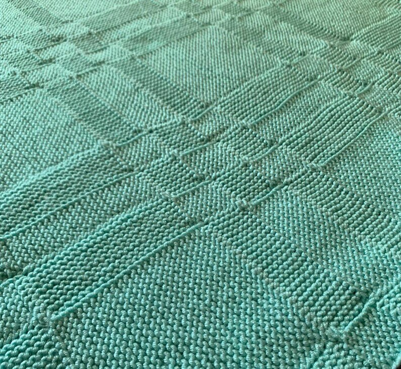 Reversible Baby Knitting Blanket Pattern, Handmade Babyshower Newborn ...