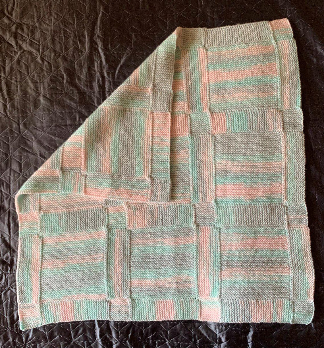 Reversible Baby Blanket Pattern, Knitting Blanket Patterns, Cozy Baby ...