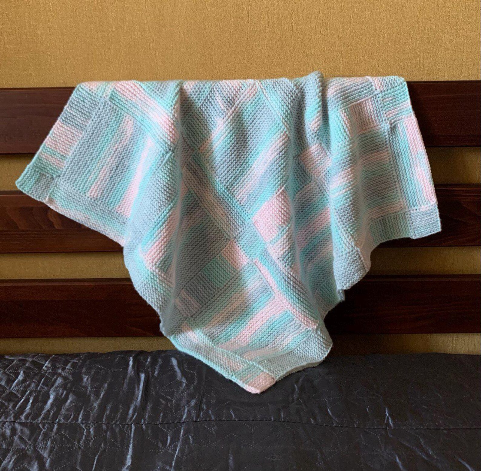 Reversible Baby Blanket Pattern, Knitting Blanket Patterns, Cozy Baby ...