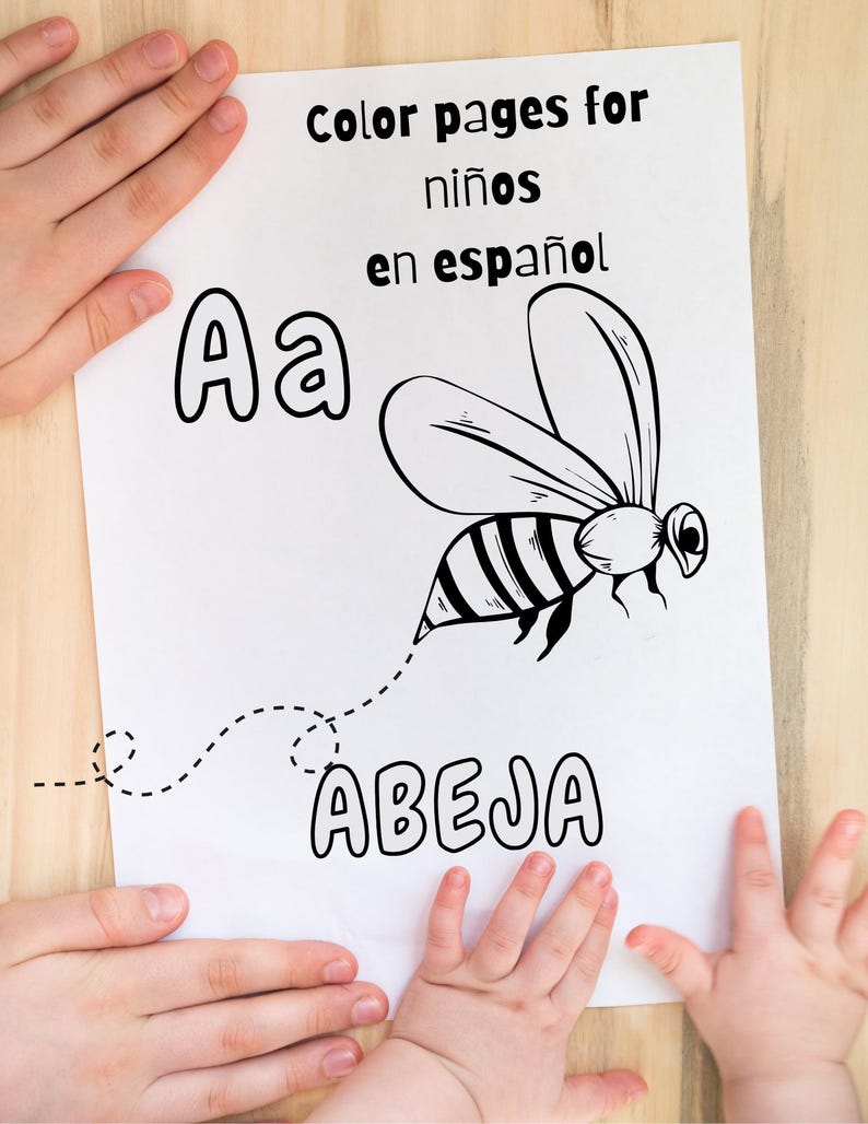 Spanish Alphabet Color Pages - Páginas Para Colorear Del Alfabeto ...