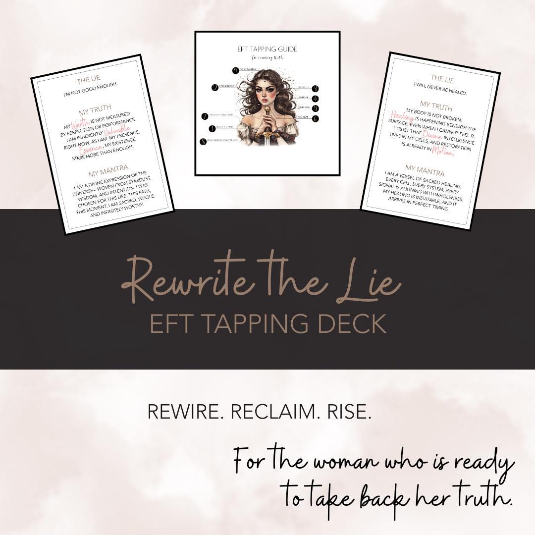 EFT Tapping Deck, Digital Printable Shadow Work Kit, Trauma Recovery ...