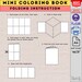 Mini Space Coloring Book: Foldable Galaxy Adventure (PDF Printable A4 ...