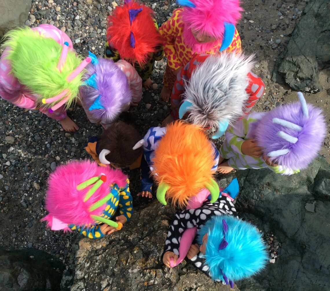 Kids Halloween Monster Hoods Design Your Own Monsters Inc. - Etsy