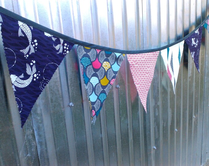 Bunting Flags Japanese Koi and Modern Art Home Decor Pennants - Etsy