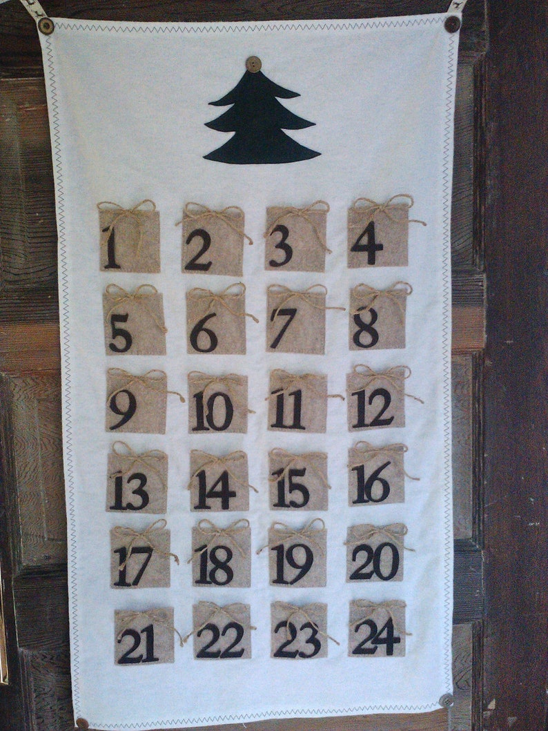 Advent Calendar Brown Packages Tied up With String. Vintage - Etsy
