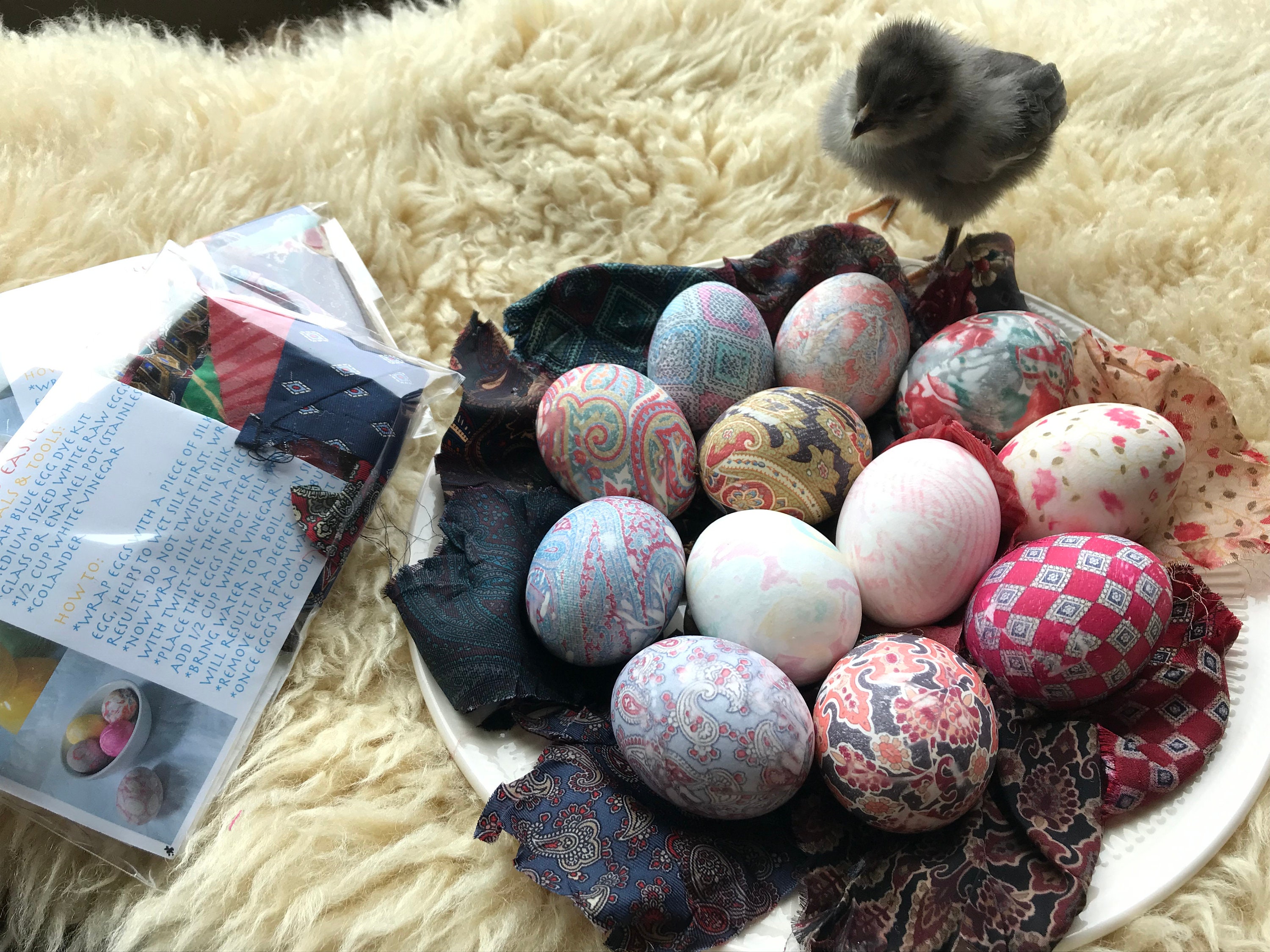 Easter Egg Silk Dye Kit- Eco Friendly Up-cycled Kid Friendly DIY Gift ...