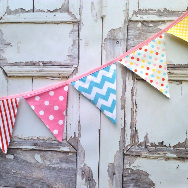 Aqua Bunting - Etsy