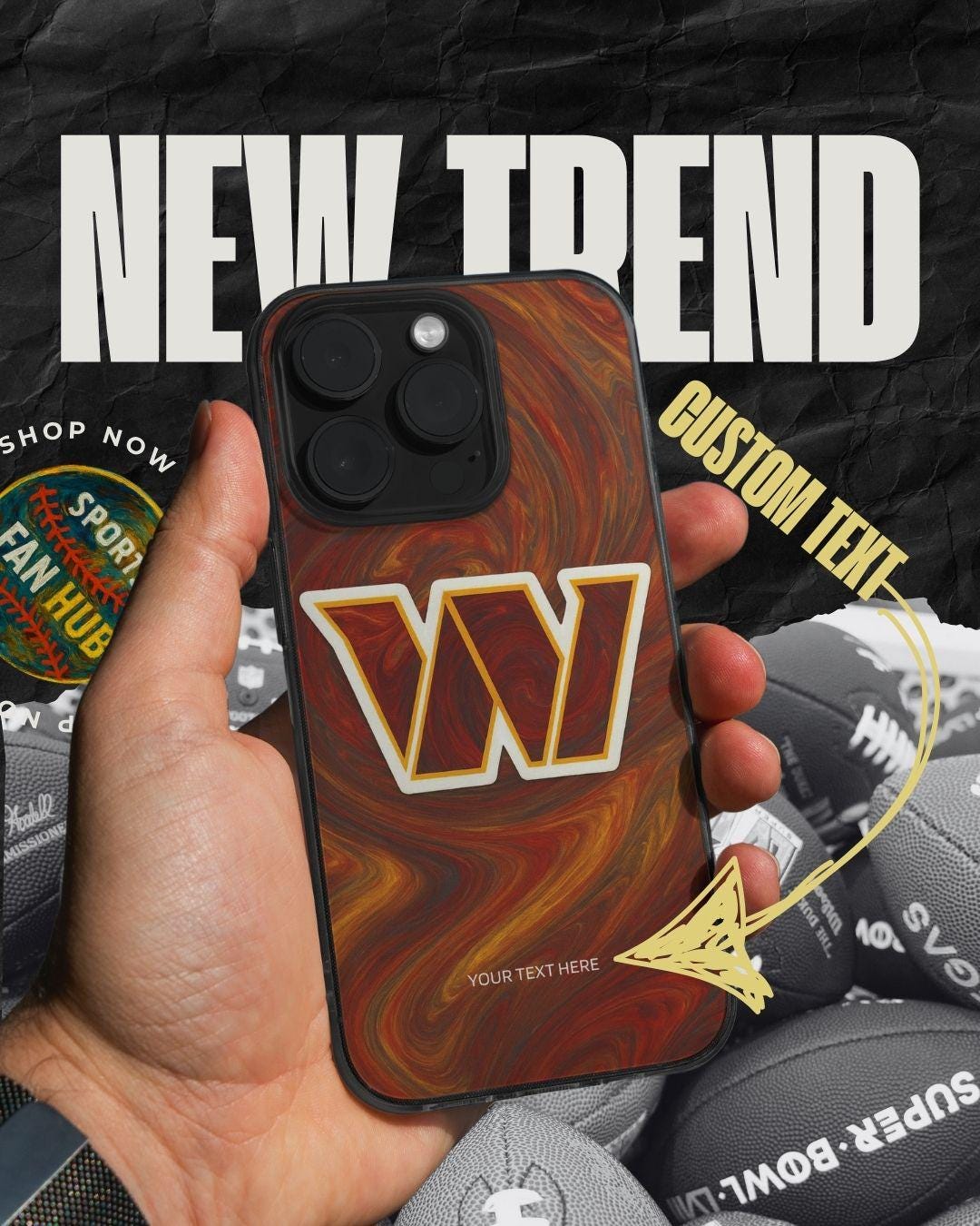 Washington Commanders Customizable Phone Case - Gift for Washington ...