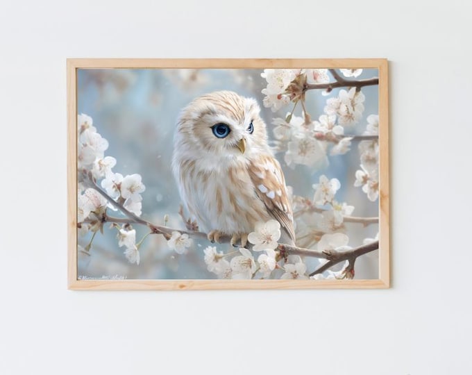 White Owl, Fanart, Digital Art, Instant Download, Printable Art, Decor ...