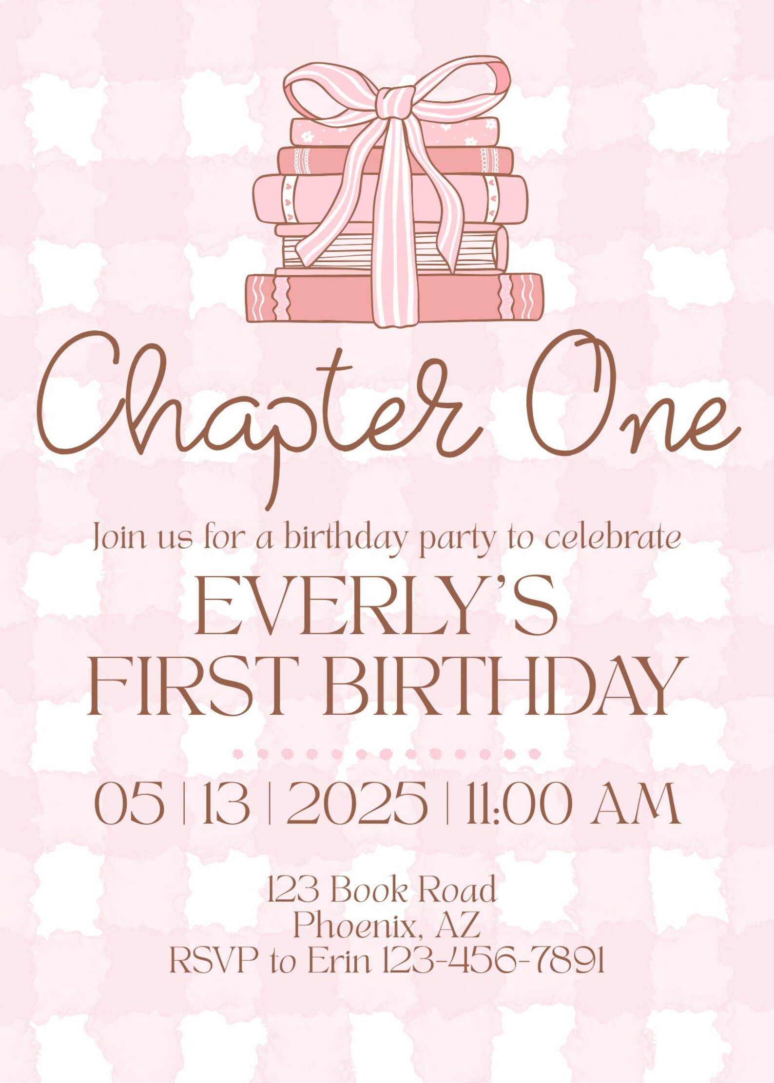 Chapter ONE - First Birthday Invitation - Etsy