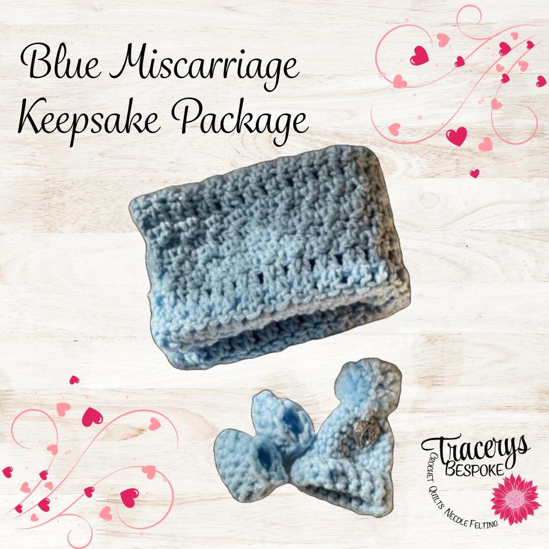 Miscarriage Keepsake Crochet in Blue for Infant Loss - Etsy
