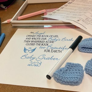 Infant Loss Shadow Box Memorial, Bereavement Keepsake, Custom ...