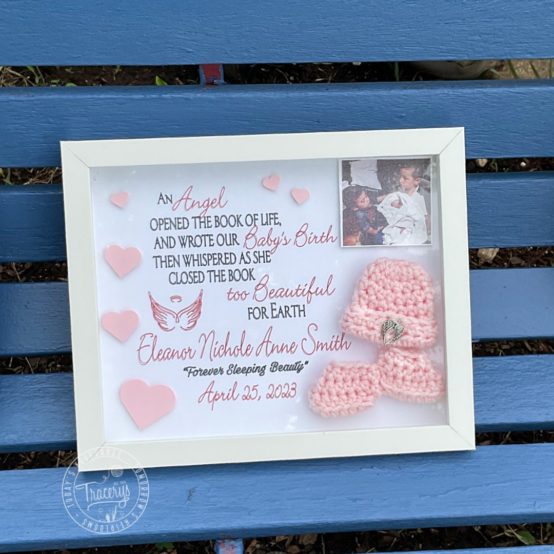 Infant Loss Shadow Box Memorial, Bereavement Keepsake, Custom ...