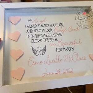 Infant Loss Shadow Box Memorial Custom Infant Loss Keepsake - Etsy
