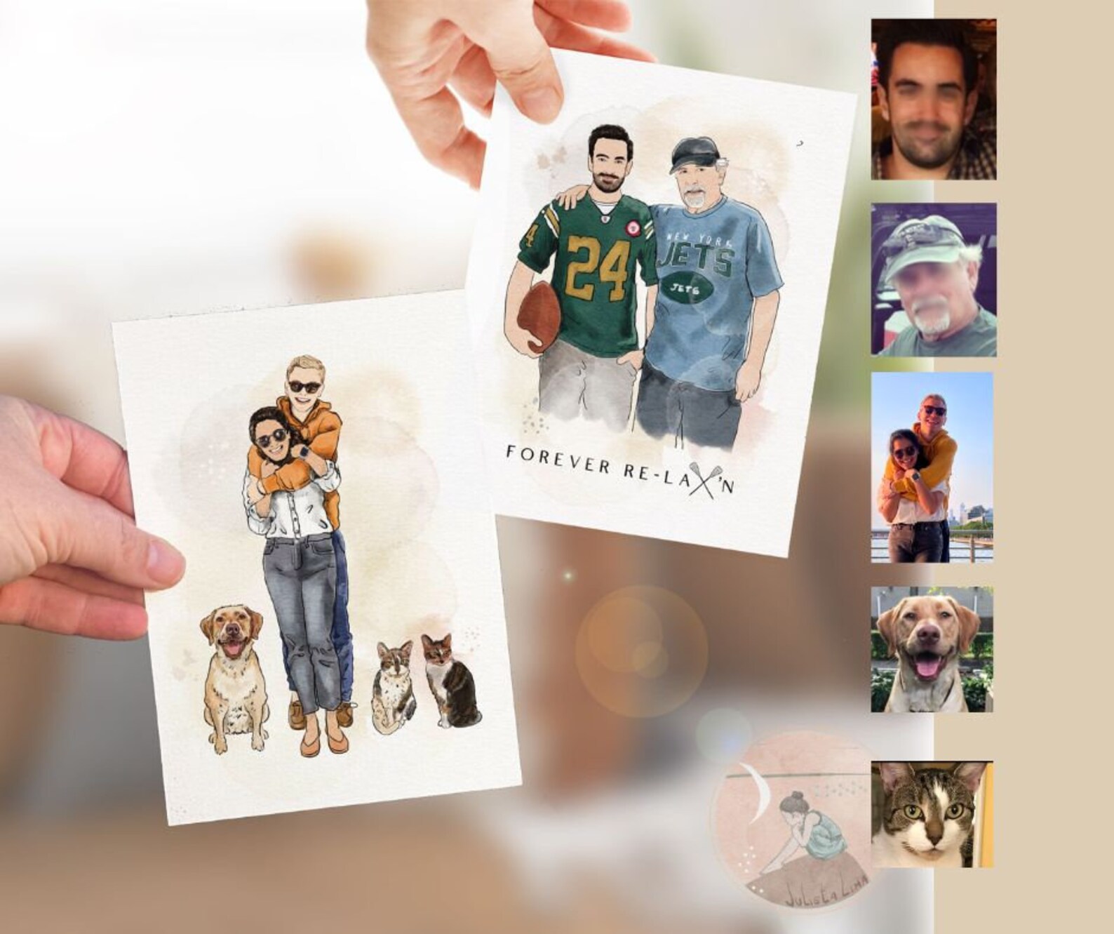 Card Commission, Greeting Card Made to Order, Announcements ...