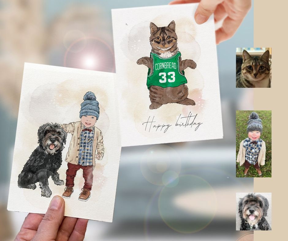 Card Commission, Greeting Card Made to Order, Announcements ...