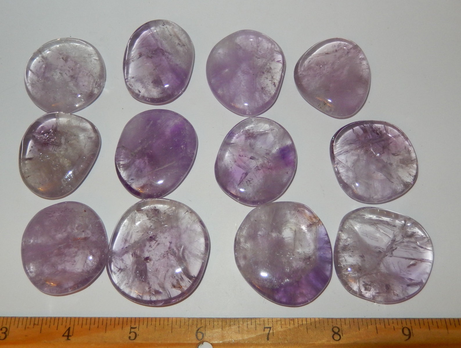 Polished Flat Amethyst - Etsy