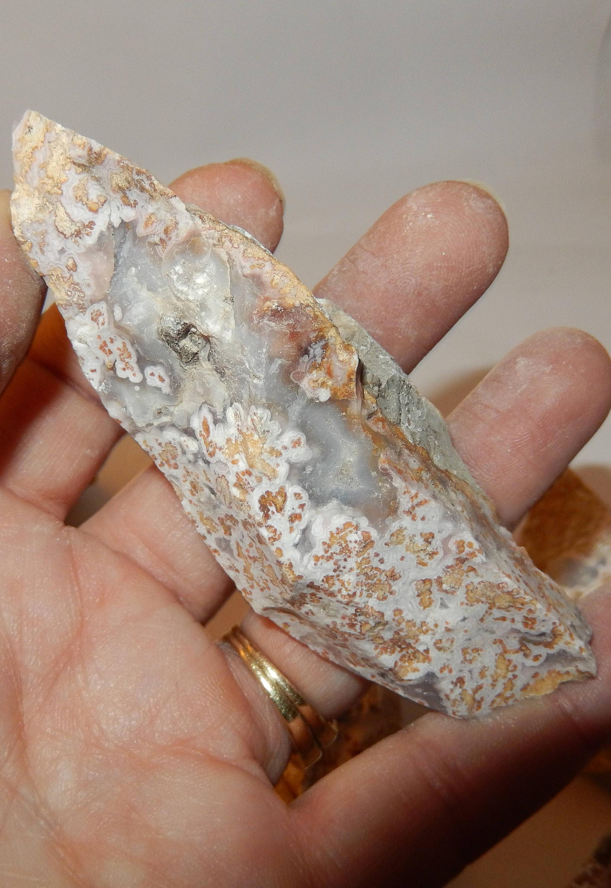 Butterfly Jasper a.k.a. Calico Jasper / with agate raw | Etsy