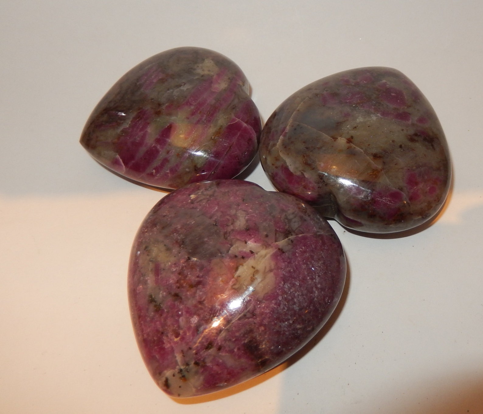 Ruby in Quartz Large Heart - Etsy