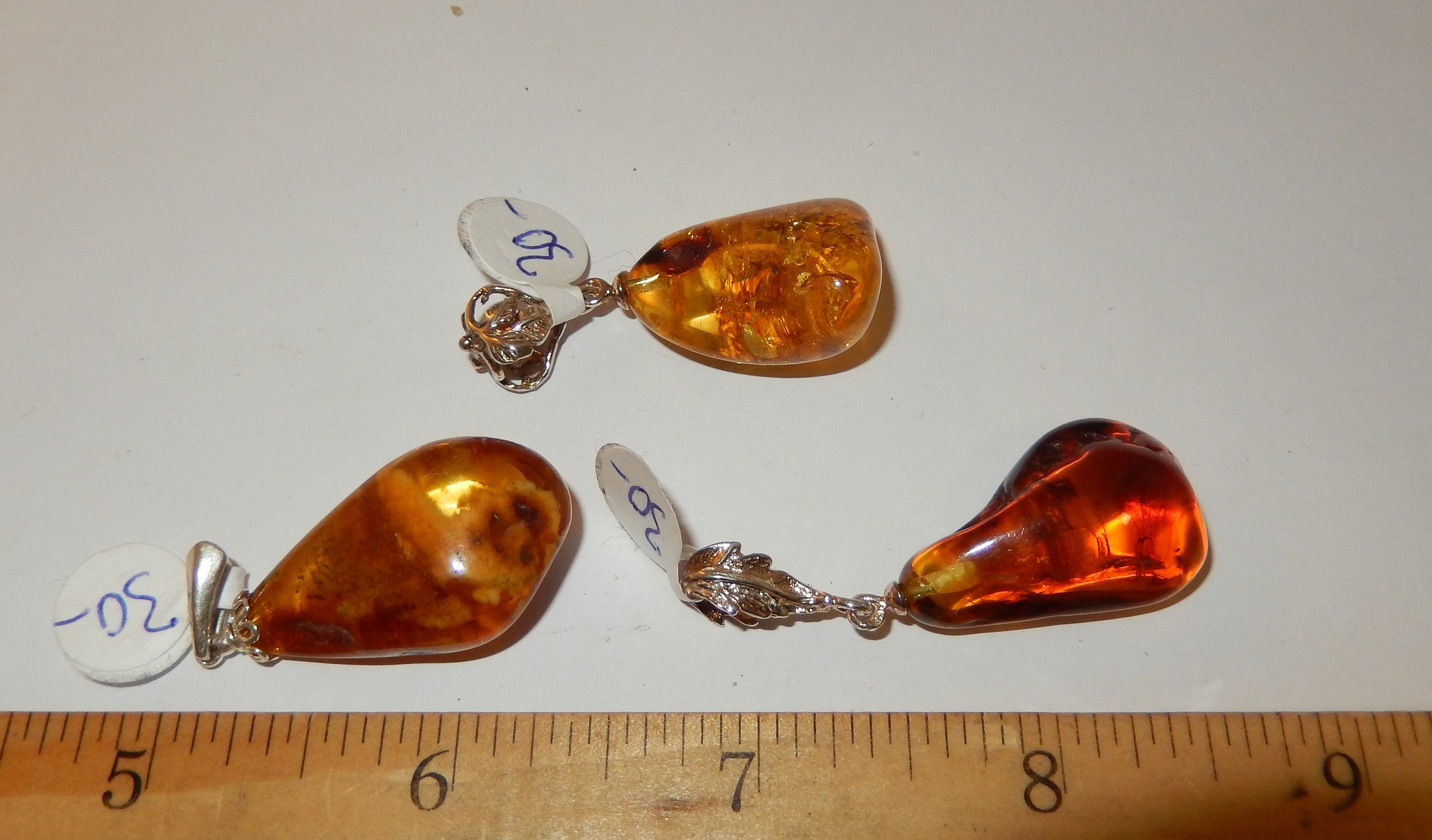 Baltic Amber in Sterling Silver Pendant - Etsy