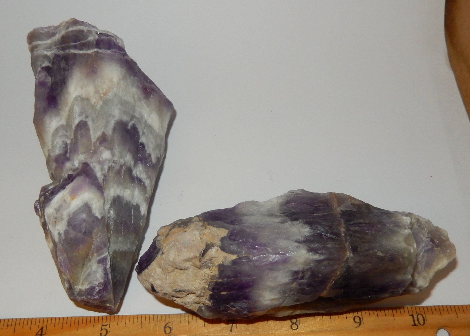Chevron Amethyst- Large Rough - Etsy