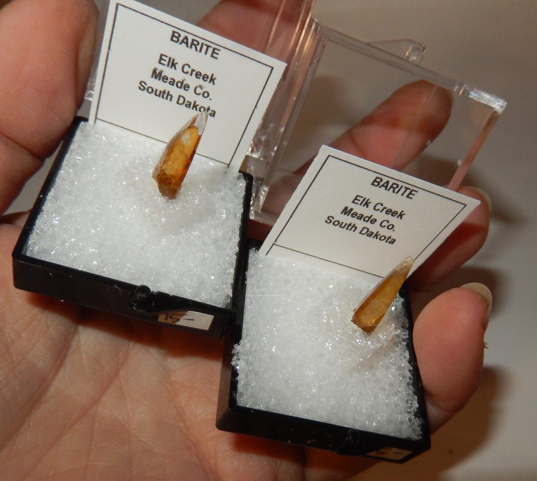 Barite Crystal in Perky Box - Etsy